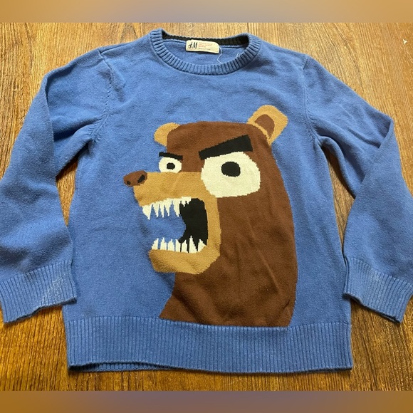 H&M | Shirts & Tops | Hm Bear Sweater | Poshmark